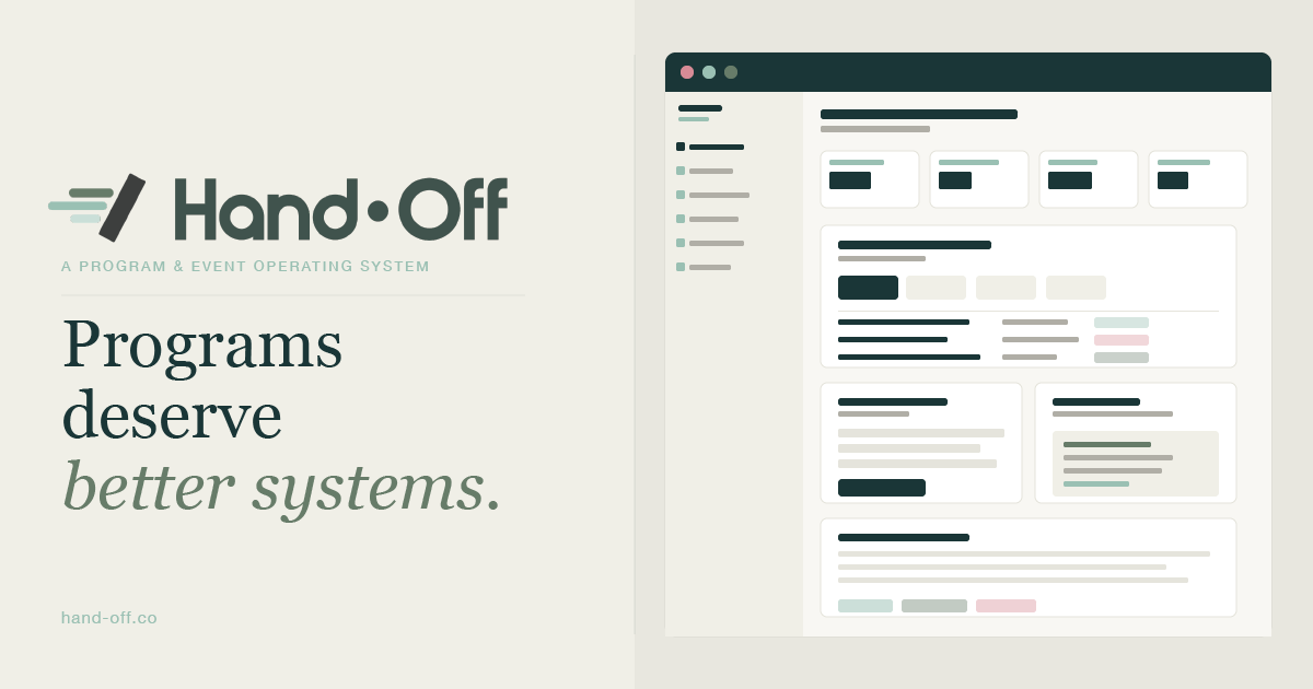 Hand-Off — A Program Operating System